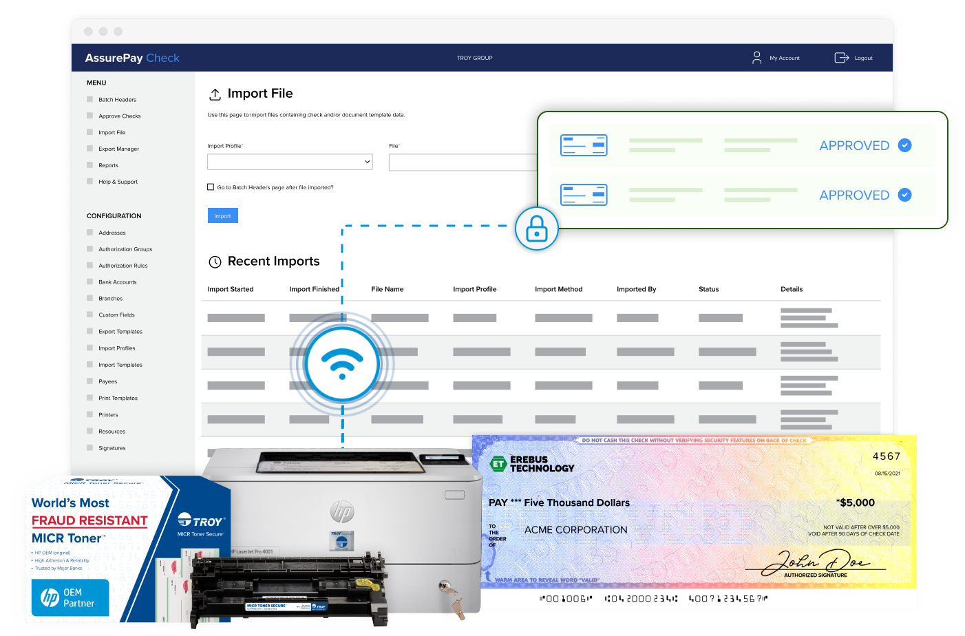 Secure MICR Check Printing Magnetic Ink Solutions | TROY Group